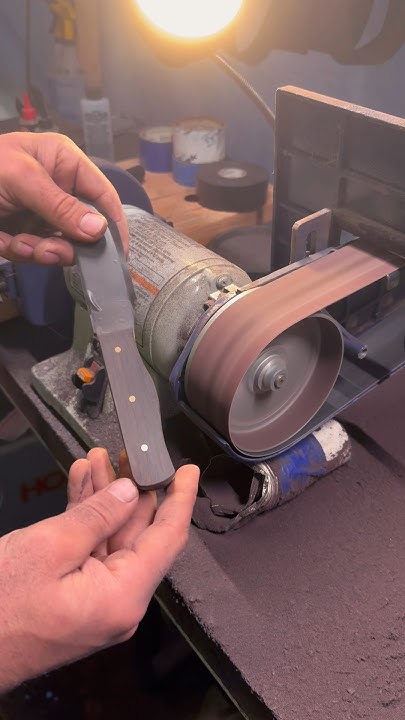 Shaping A Knife Handle - YouTube