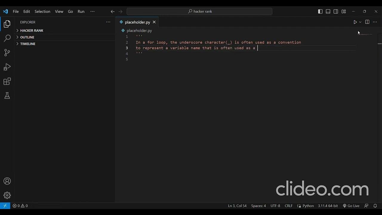 Understanding the Use of Underscore '_' in Python Loops. #python #pythontips - YouTube