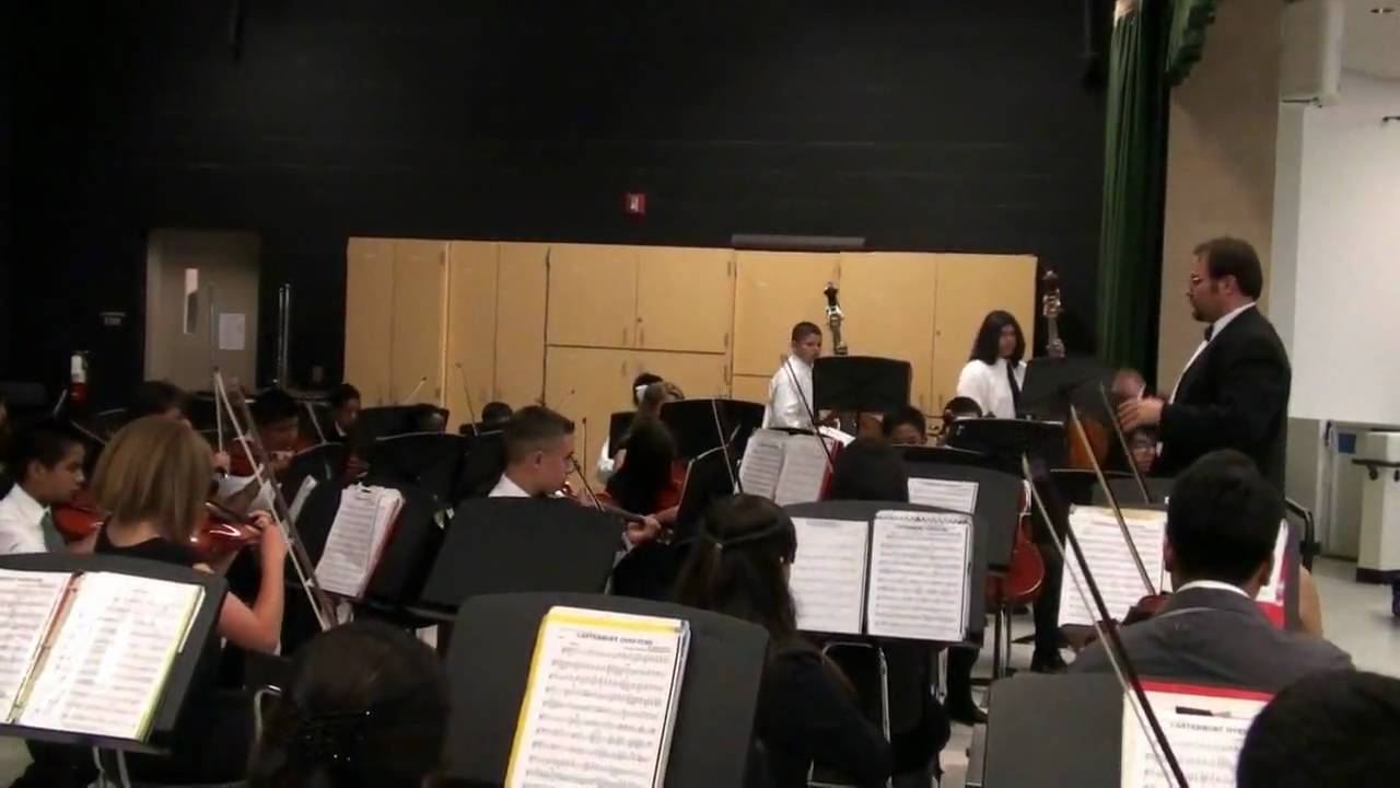Middle School Spring Orchestra Performance- Canterbury Overture - YouTube
