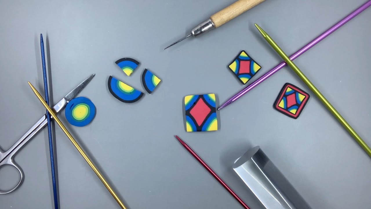 A Polymer Clay Cane Tutorial: The Square Bullseye Cane (Part 4) - YouTube
