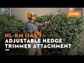 Stihl HL-KM 20" Adjustable Hedge Trimmer Attachment 4243 740 5004 US ...