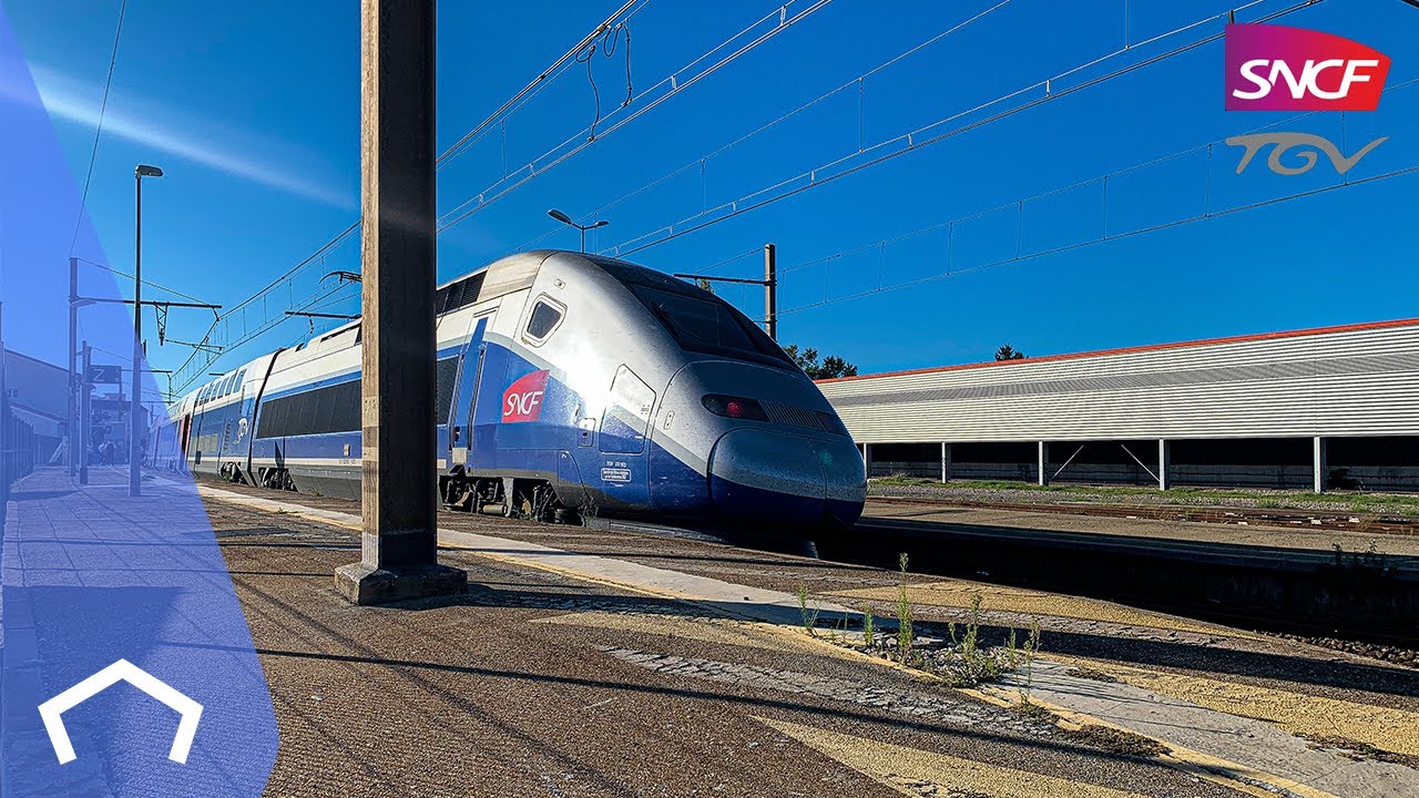 1) Arrivée train TGV SNCF en gare d'Orange - YouTube
