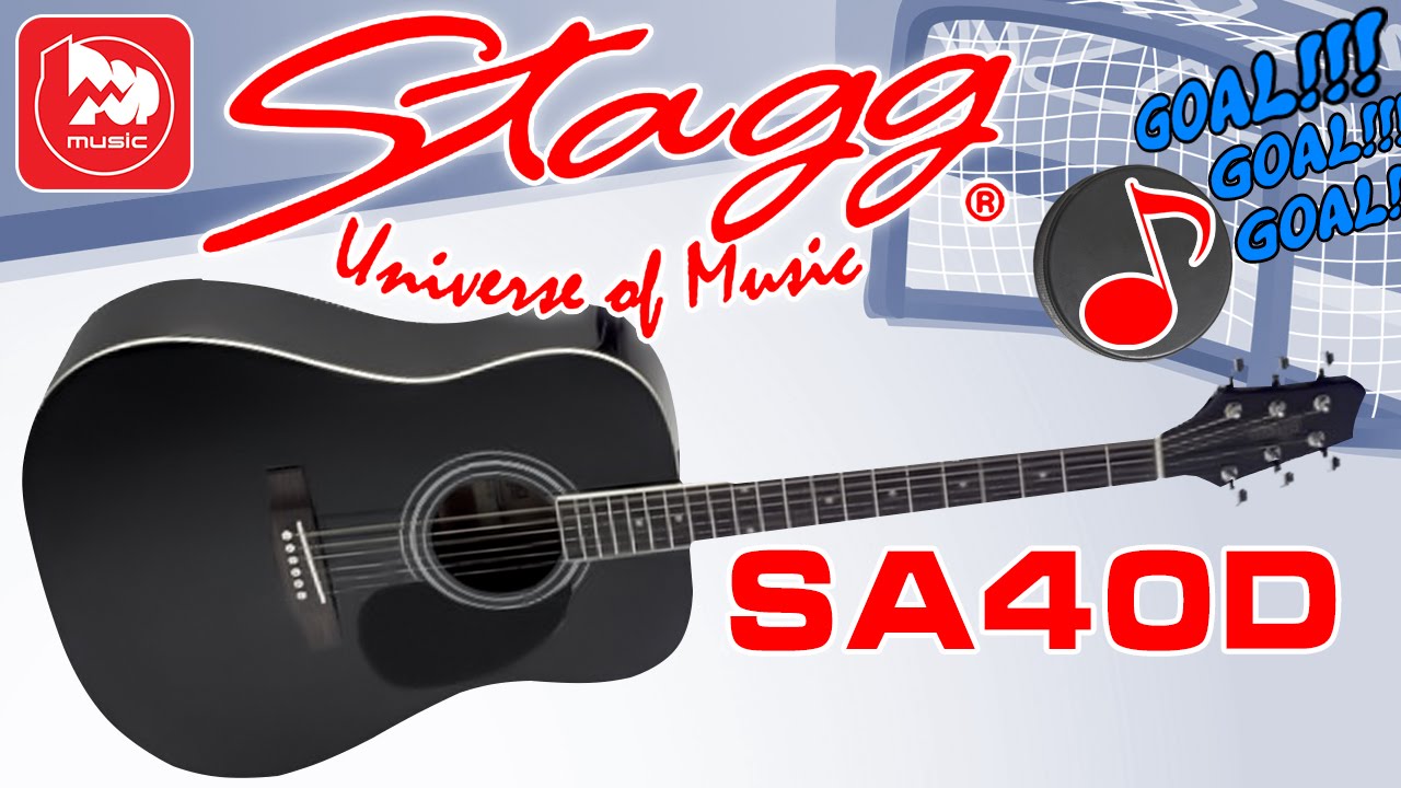 Акустическая гитара STAGG SA40D - YouTube