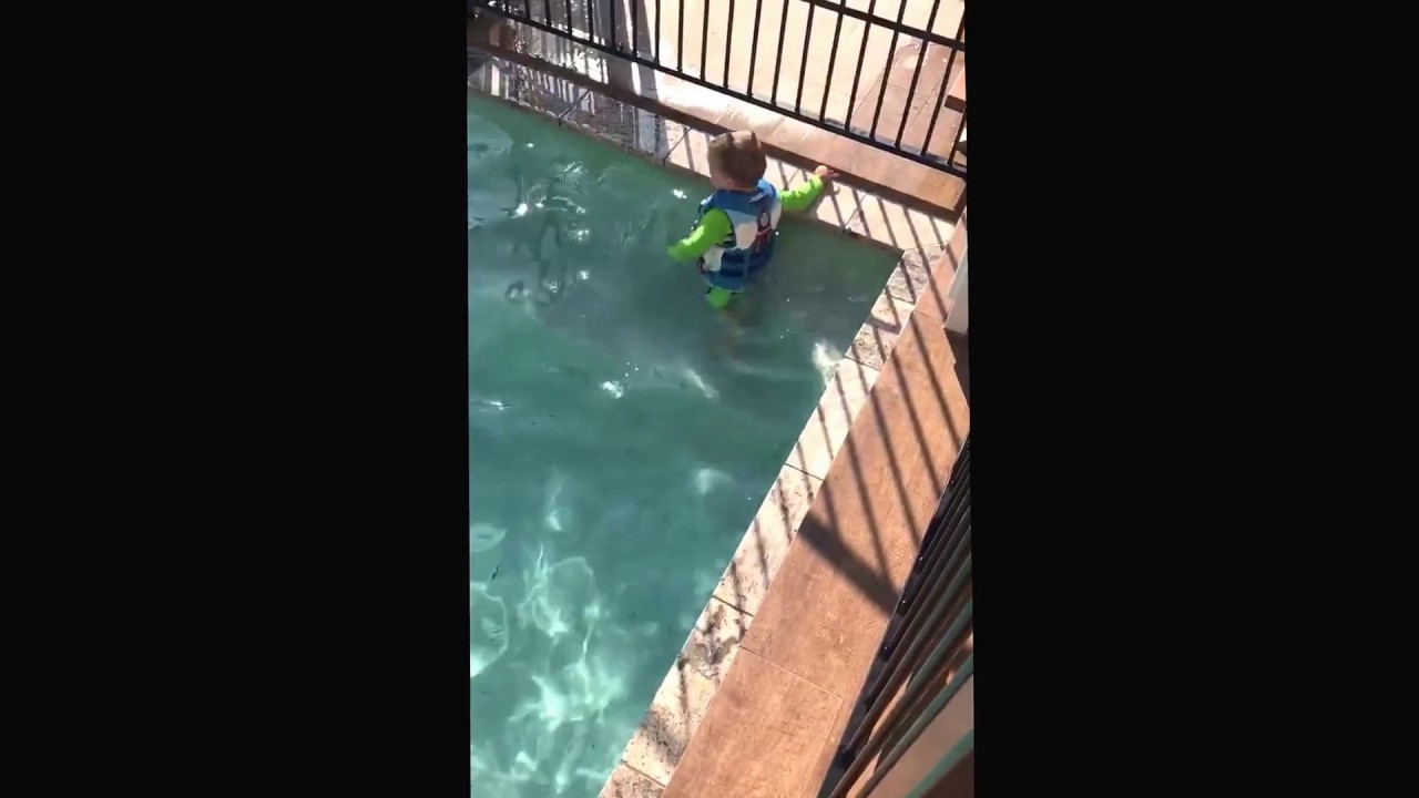 First swim of the season - YouTube