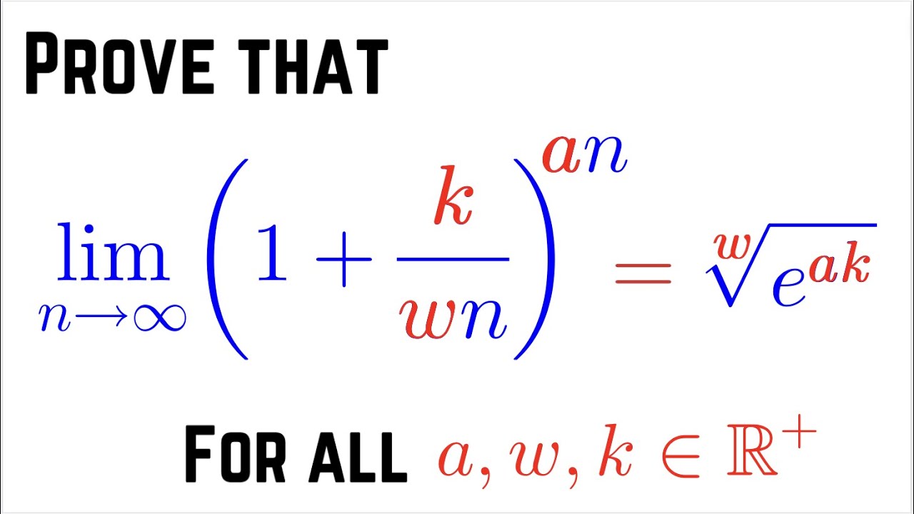 All the powers of e as a limit - PROOF - YouTube