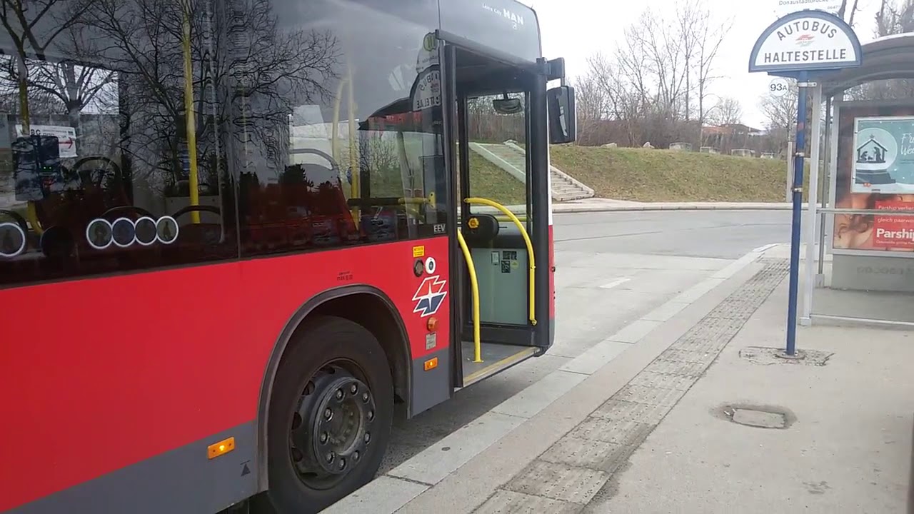Autobus Linie 92B Donaustadtbrücke U in Wien - YouTube