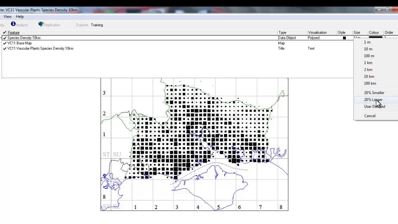 Mapping species richness for 2km squares - YouTube