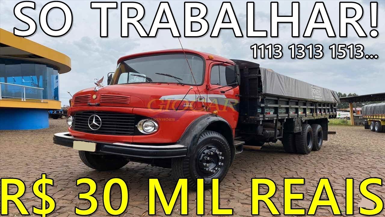 MERCEDES BENZ 1113 1313 1513 1516 E 2213 PEGAR E TRABALHAR - YouTube