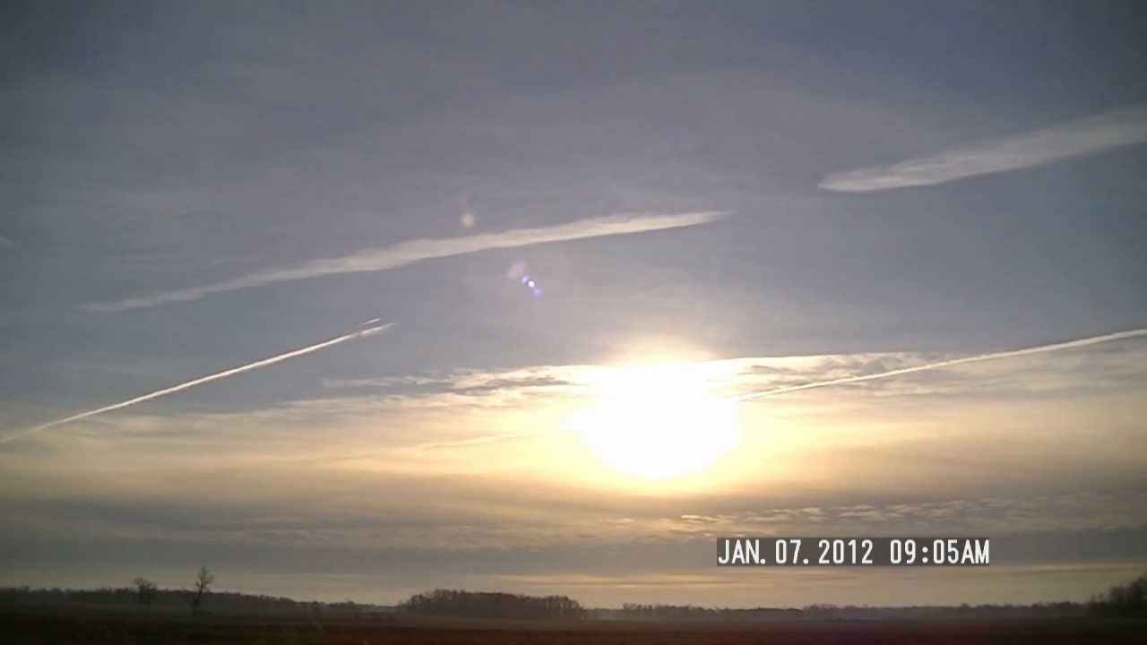 1-7-2012 sunrise and sunset timelapse from Delaware Co. Indiana HD ...