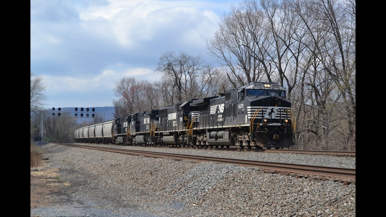 NS 44T Loaded Grain Train on the NS PITL - YouTube