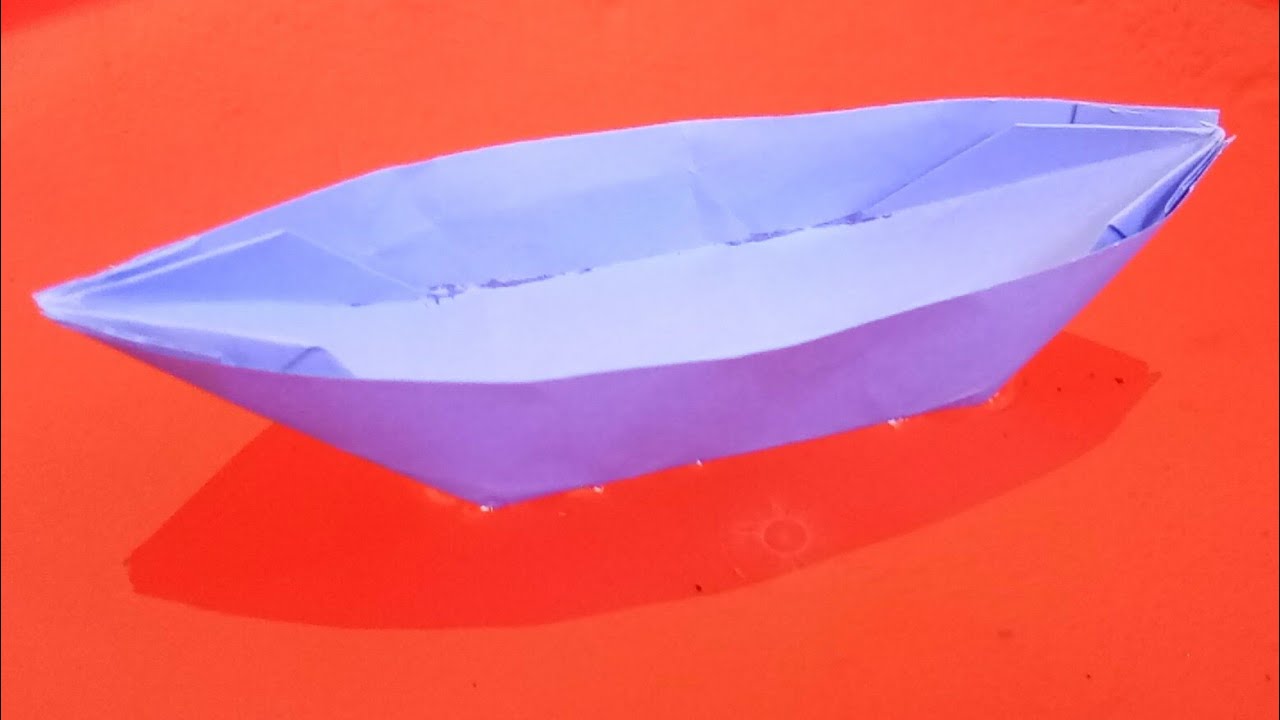DIY How To Make A Paper Canoe Making Origami Kids Craft Tutorial 7 DIY How To Make A Paper Canoe Making Origami Kids Craft Tutorial 7