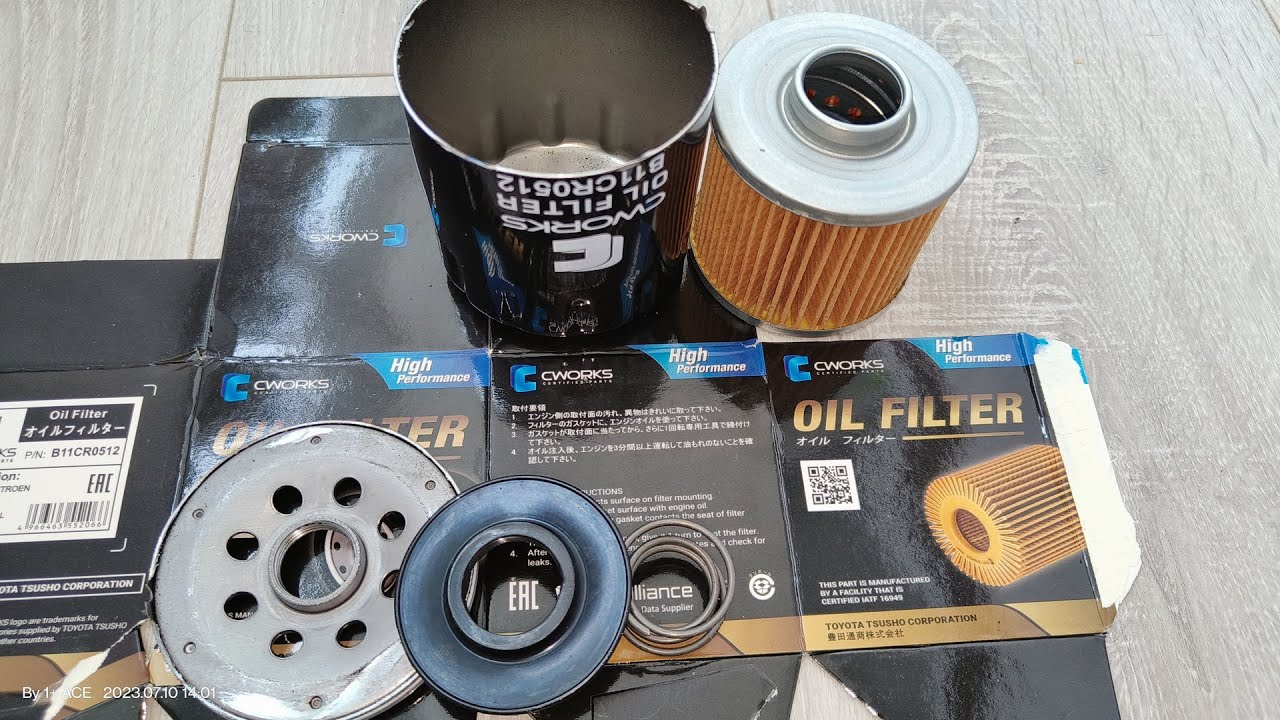 Распил масляного фильтра CWORKS B11CR0512 - YouTube