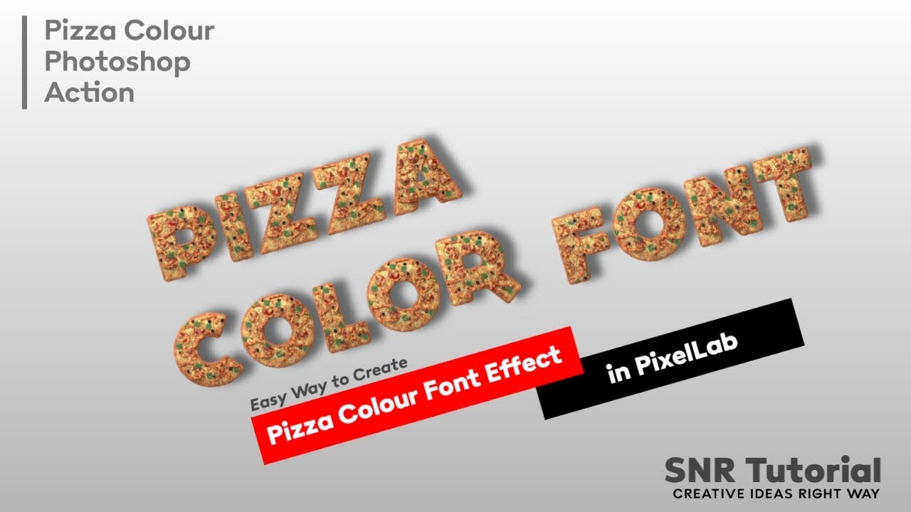 How to Pizza Text Effect | How to Make a Simple Pizza Text Effect ...