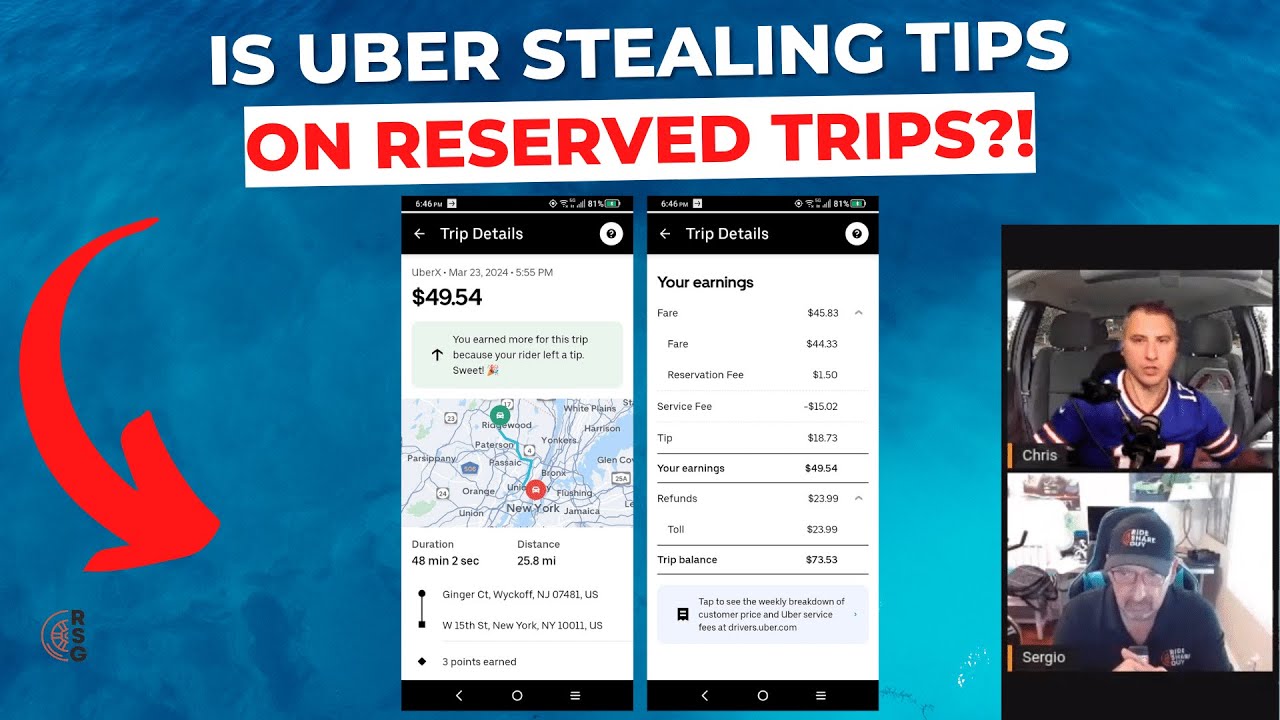 Is Uber Stealing Tips On Reserved Trips? - YouTube