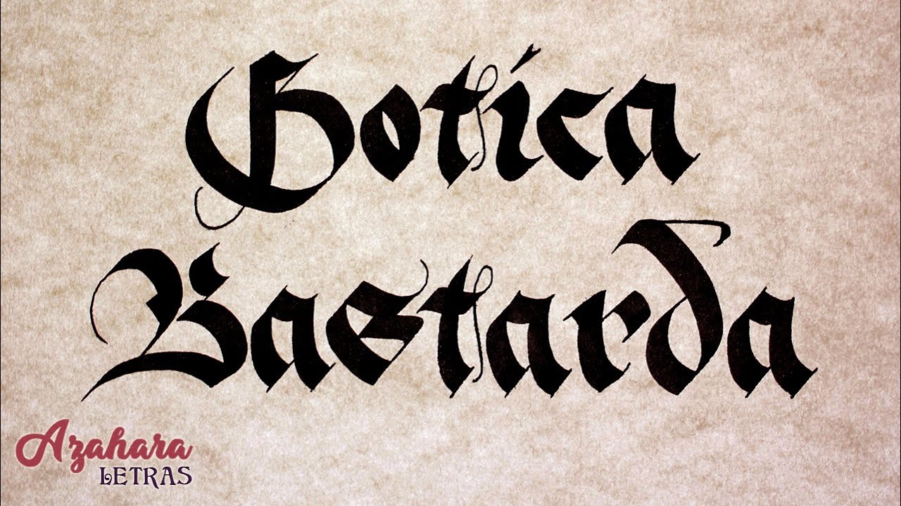 Caligrafía Gótica Bastarda (Bâtarde) - YouTube