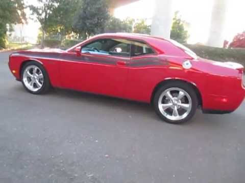 2012 Redline Red Dodge Challenger R/T 6 Speed walkaround - YouTube