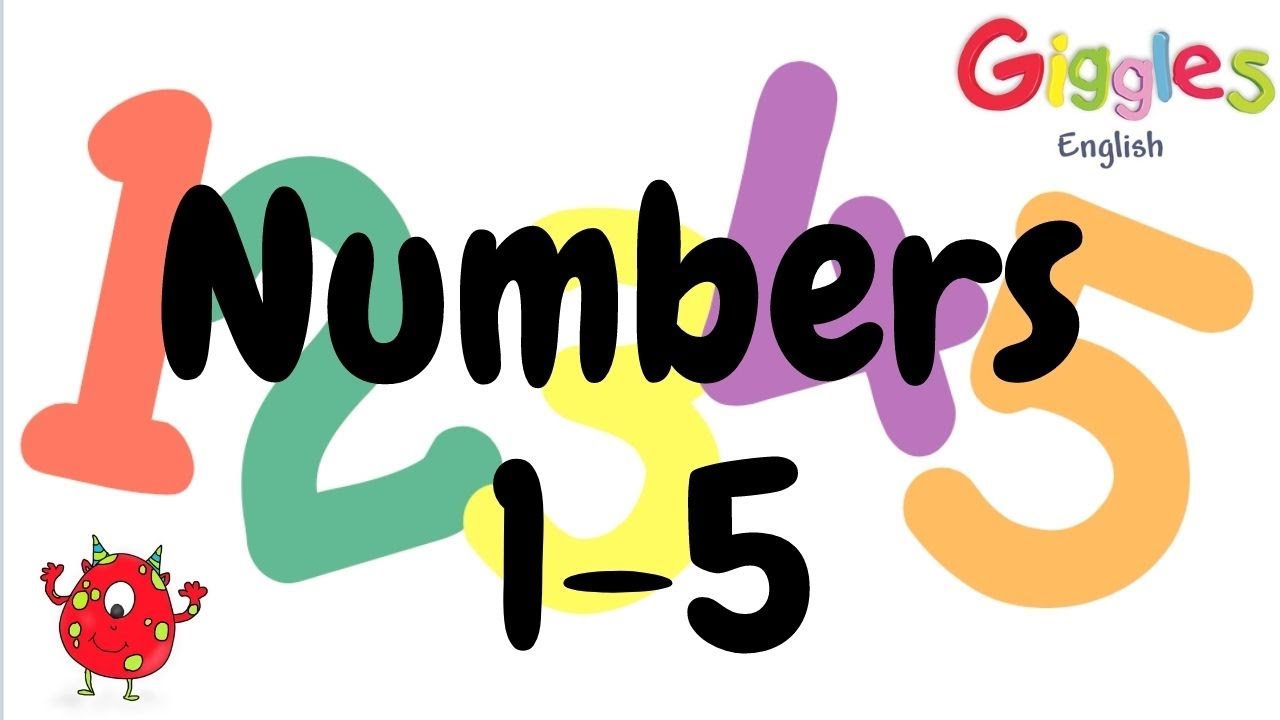 ESL for kids - Numbers and counting 1-5 - English Vocabulary - Giggles ...