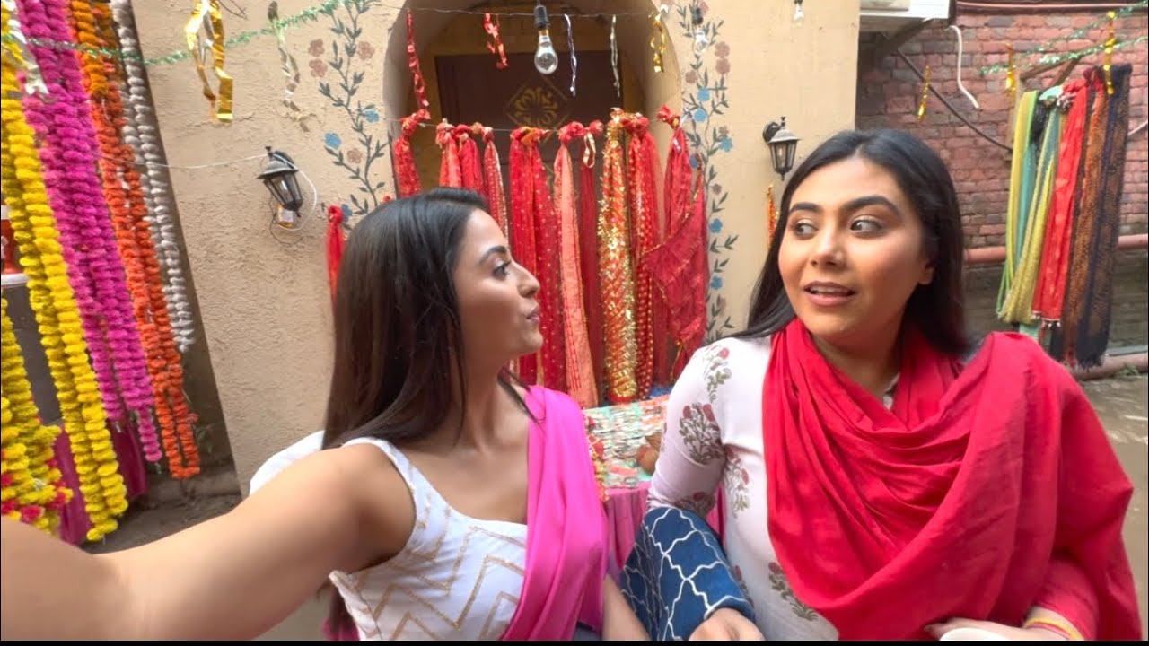 Badall pe paon hai ke set pe chori hori hai 😱 | bhaweeka chaudhary ...