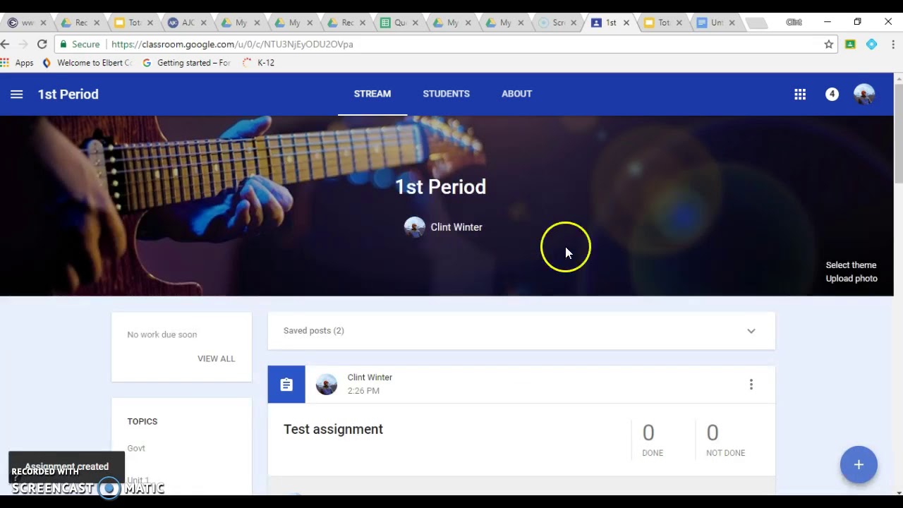 Sending Out A Google Classroom Assignment To Multiple Classes YouTube Sending Out A Google Classroom Assignment To Multiple Classes YouTube