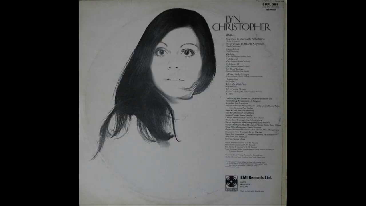 Lyn Christopher - Take Me With You - YouTube