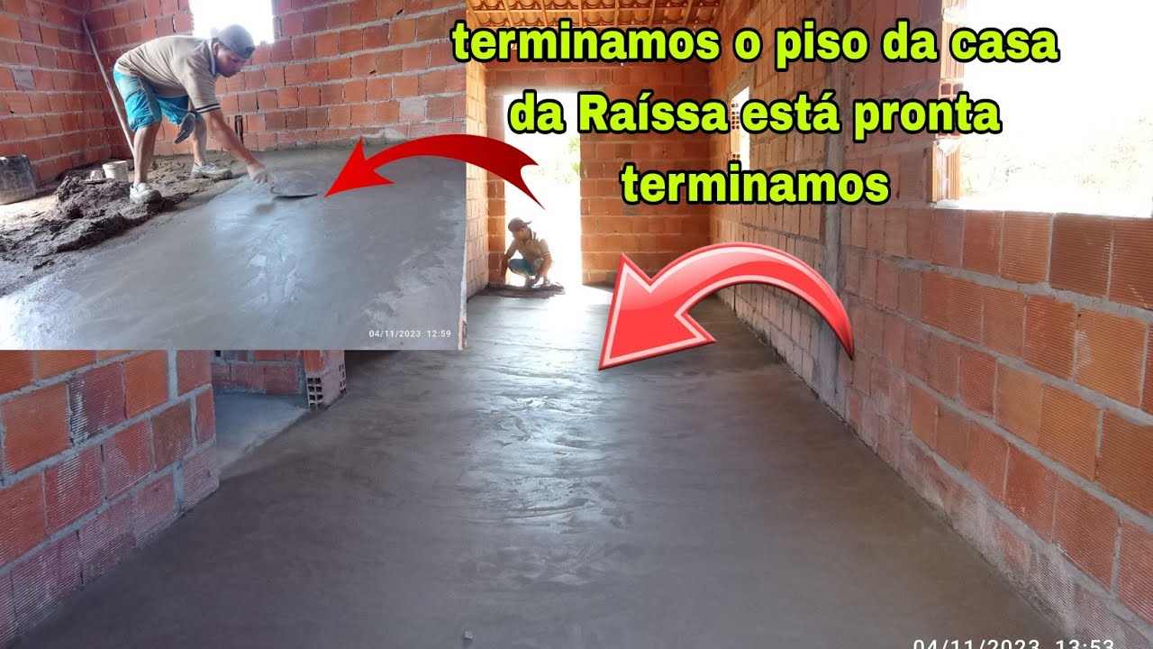 notícias finalizarmos o piso da casa da Raíssa está pronta agora vem ...