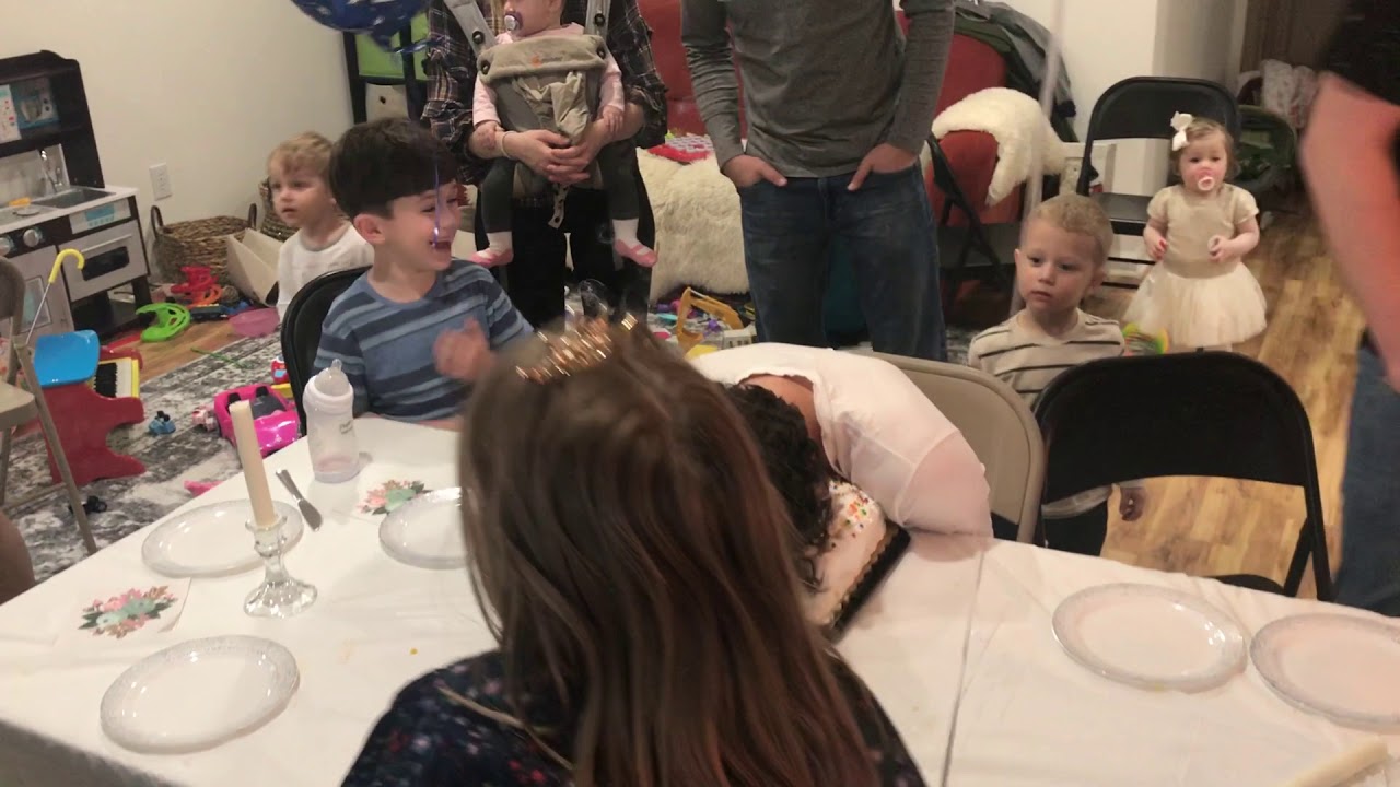 Cake in the face - YouTube
