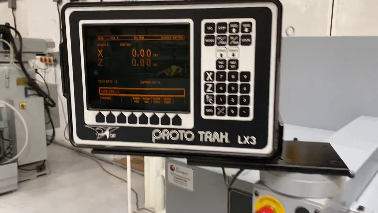 XYZ Proturn 420 LX3 ProtoTRAK emonstration of machine for sale ...