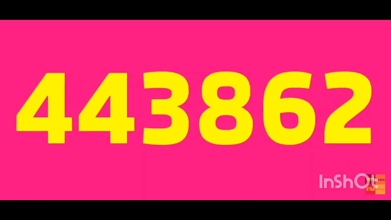 Colorful Numbers 1 to 1000000 - YouTube