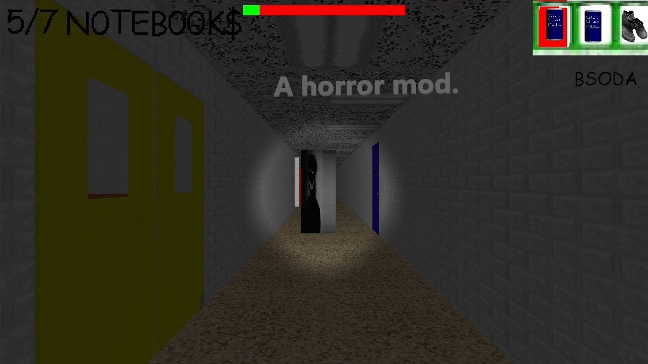 A horror mod. (baldi's basics mod) - YouTube