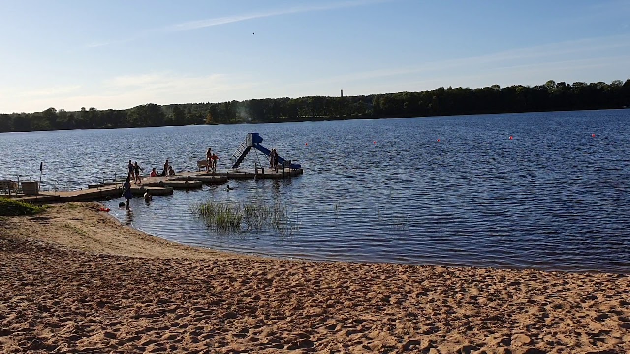 Balvu ezera pludmale 17aug2020 - YouTube