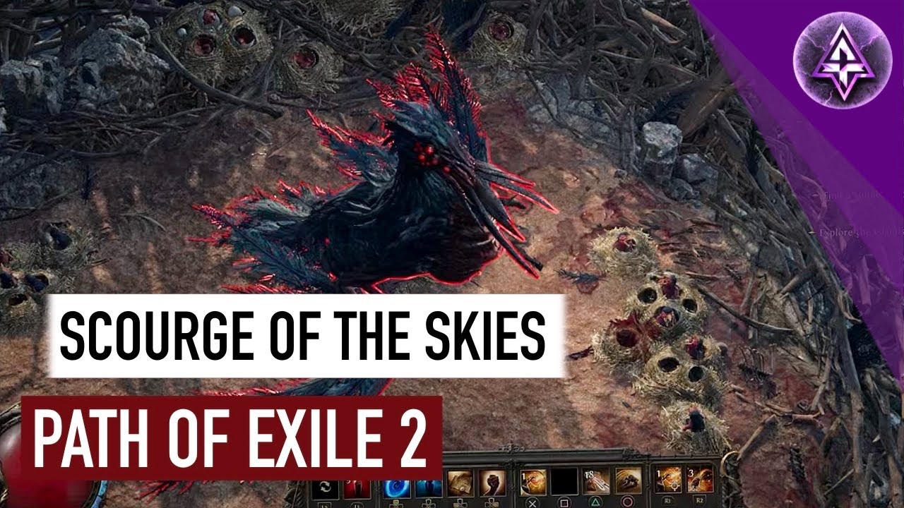 Path of Exile 2 - Scourge Of The Skies - Boss Fight - YouTube