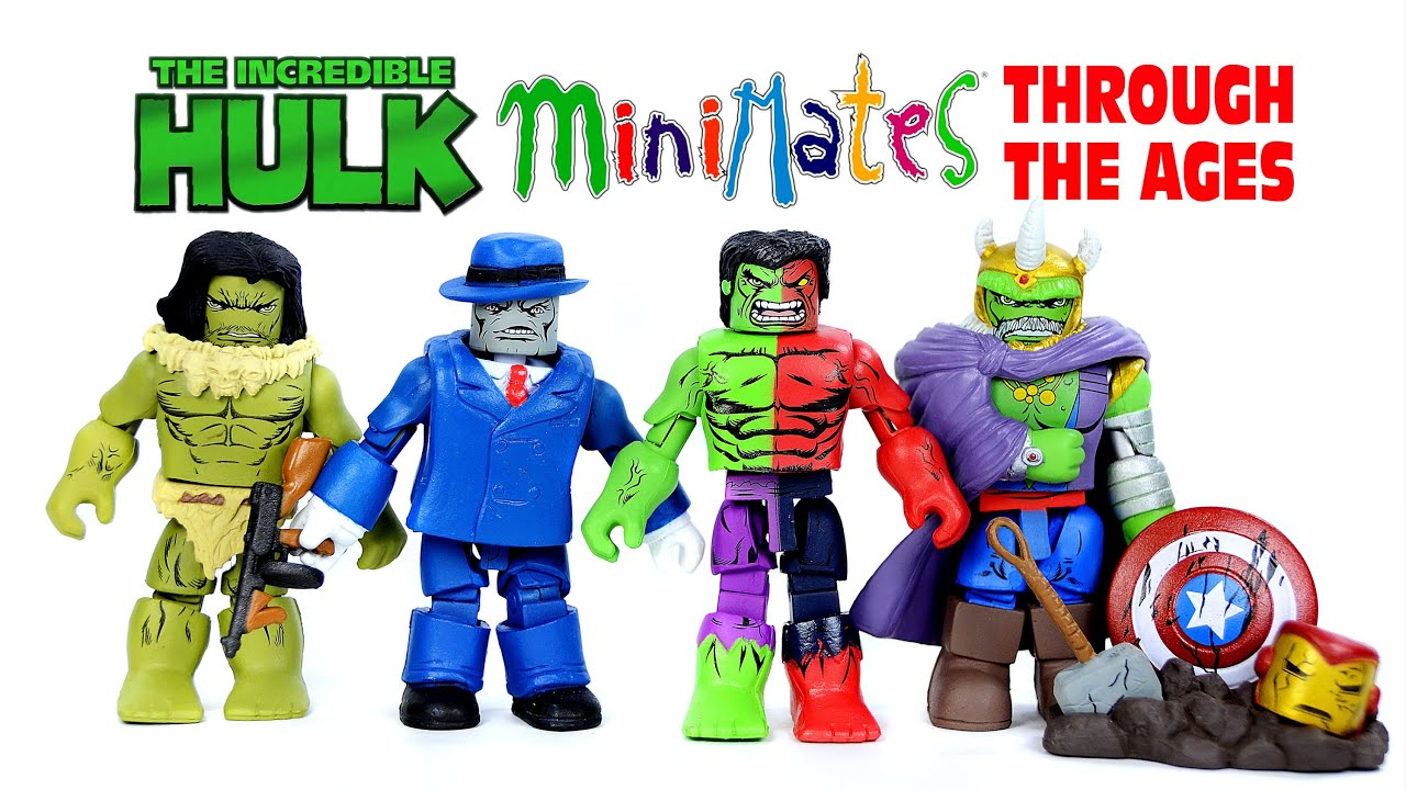 The Incredible Hulk Through The Ages Marvel Minimates 4-Pack Boxset by ...