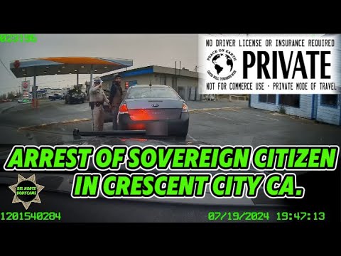 Arrest of Sovereign Citizen in Crescent City Ca. - YouTube