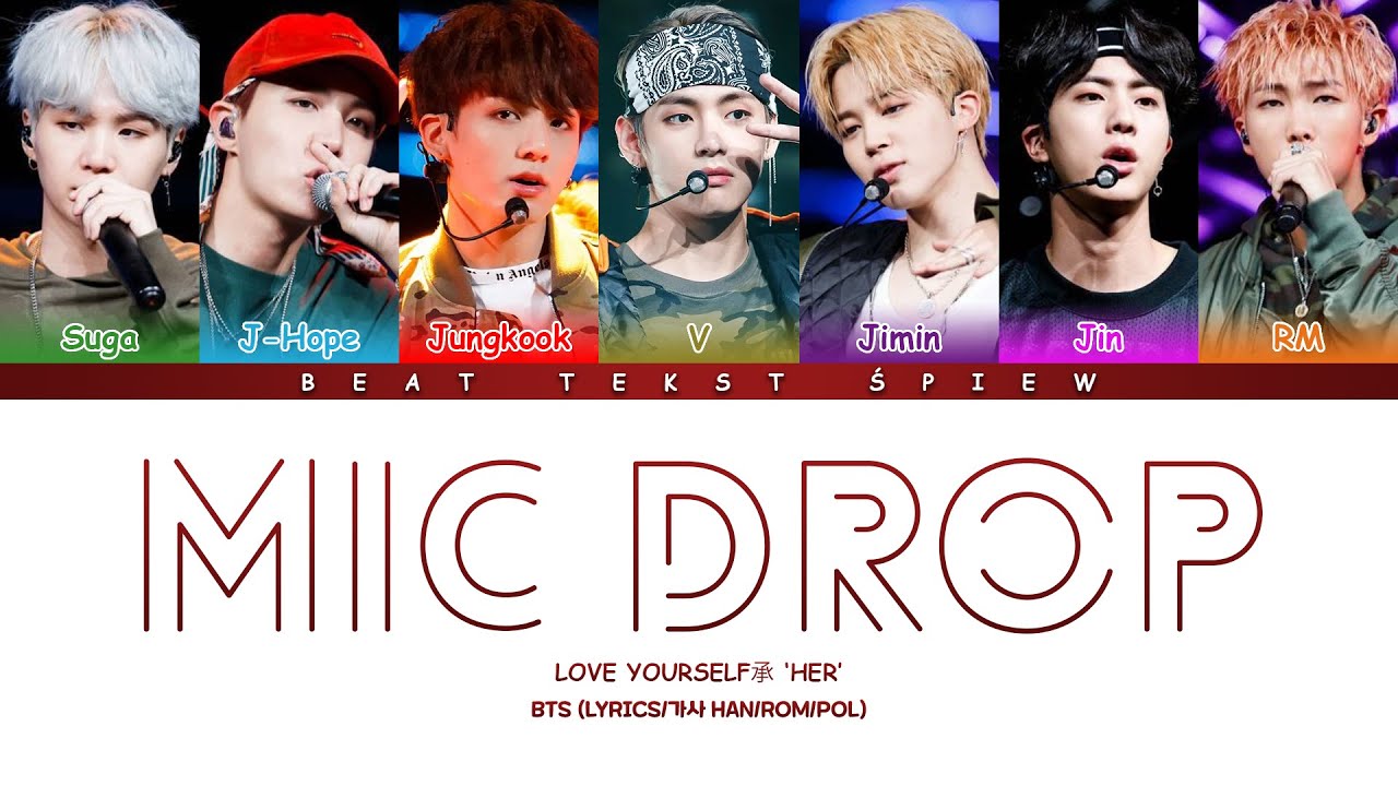 BTS Mic Drop Color Coded Lyrics/가사 (Han/Rom/Pol) - YouTube