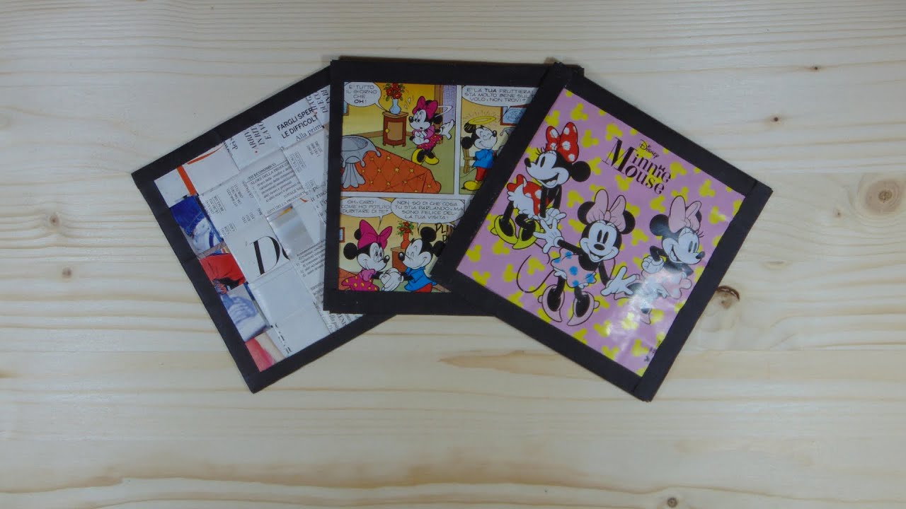 How to make a recycled paper coaster - YouTube