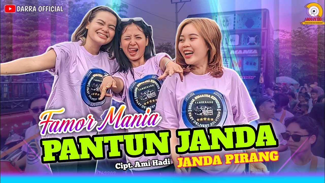 Lagu viral Pantun janda/Janda pirang versi Famor Mania live Lenek - YouTube