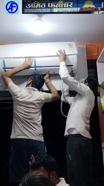 AC fitting krishna hardware Amit furniture Kachani mode singrouli mp - YouTube