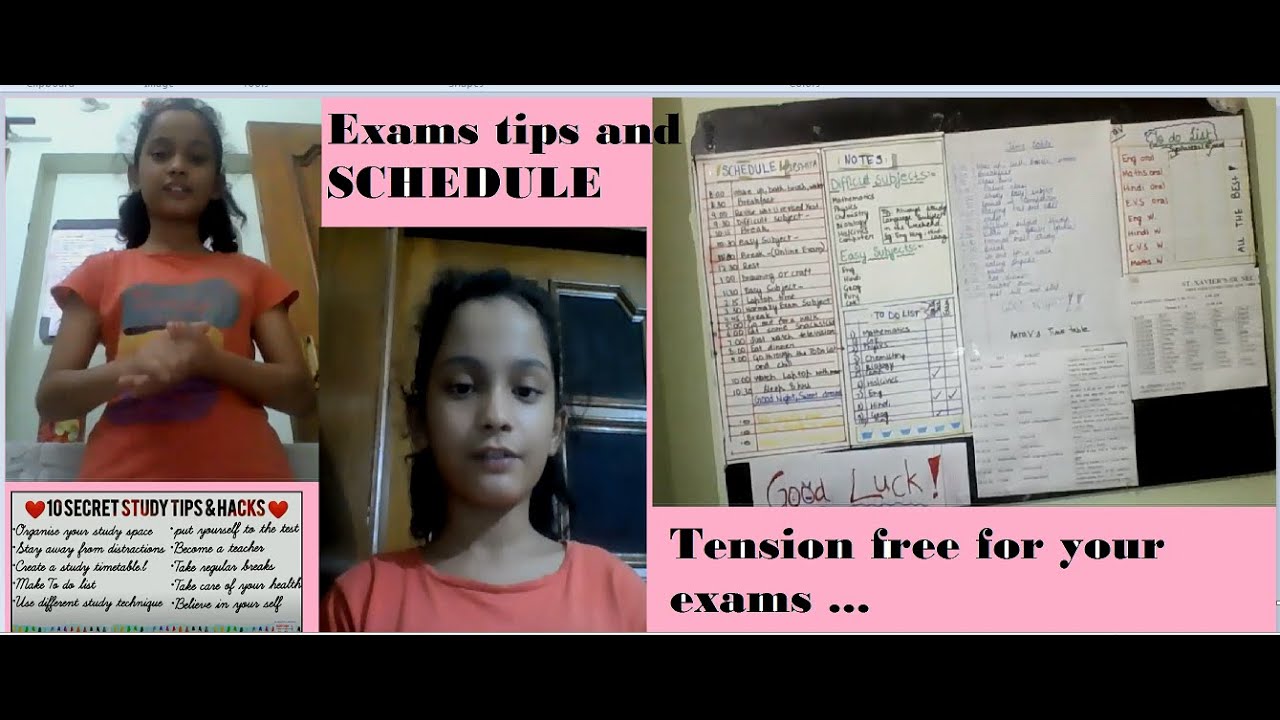 My Exam routine | Exams schedule ,to do list | exams tips | # ...