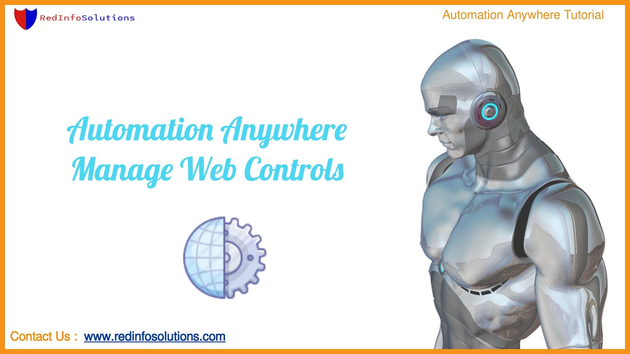 RPA Automation Anywhere Manage WebControls - YouTube