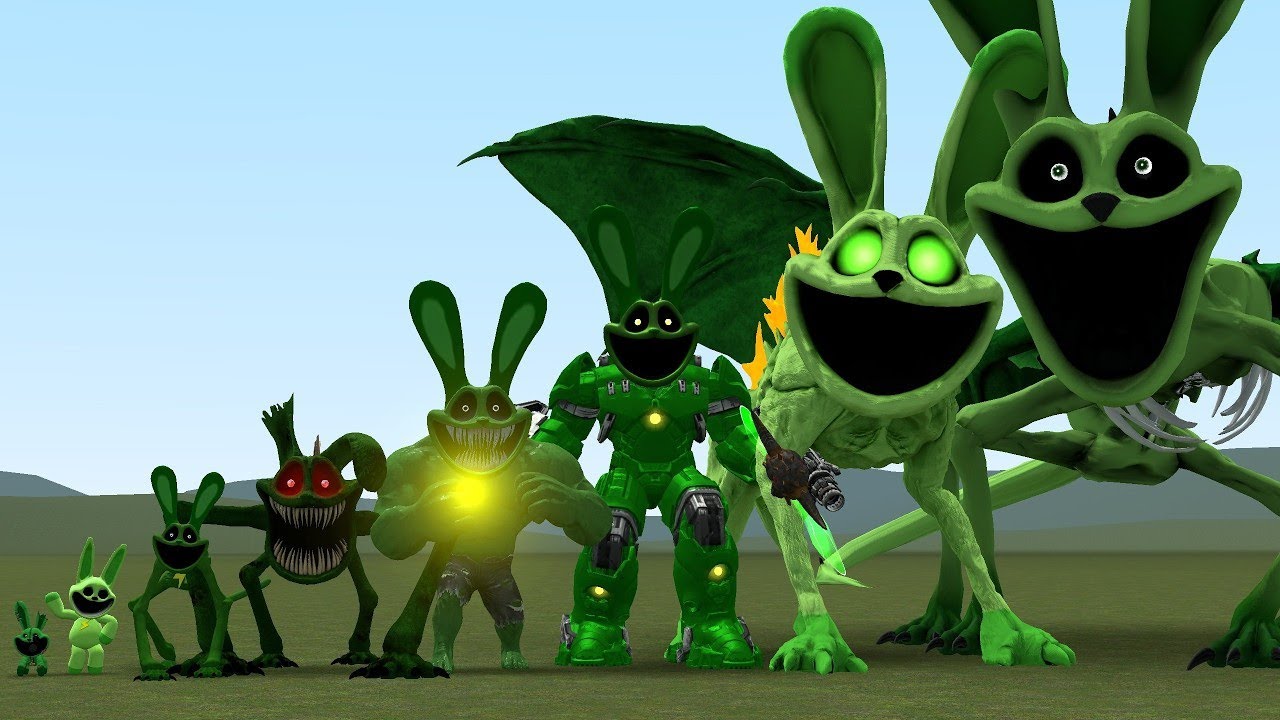 NEW EVOLUTION OF RABBIT DRAGON MONSTER SMILING CRITTERS In Garry's Mod ...
