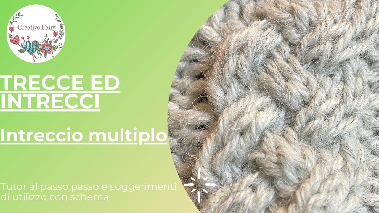 TRECCE E INTRECCI - INTRECCIO MULTIPLO | Tutorial passo passo ...