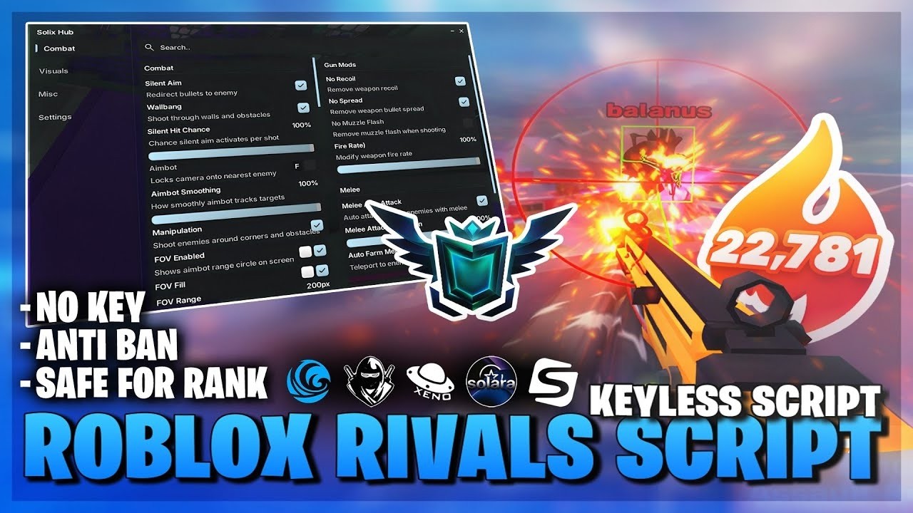 🎯 Rivals Script NO KEY — Silent Aim, Ranked Safe, Antiban, Aimbot ...