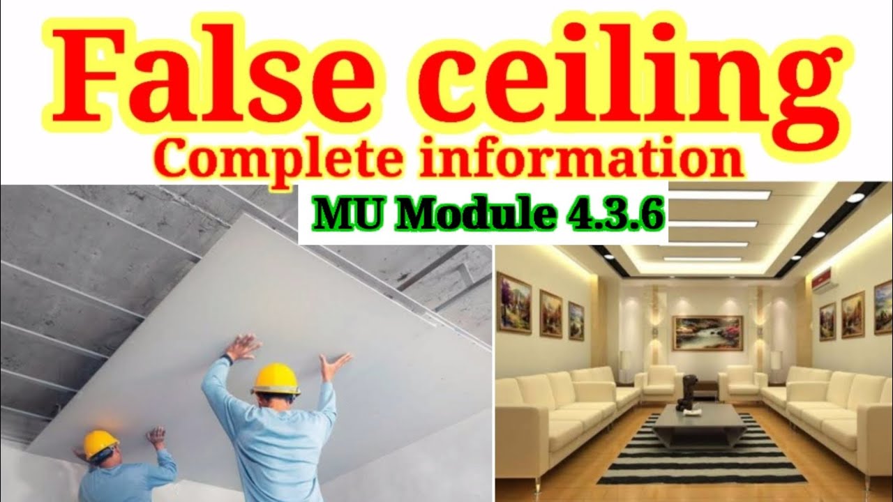 False ceiling. - YouTube