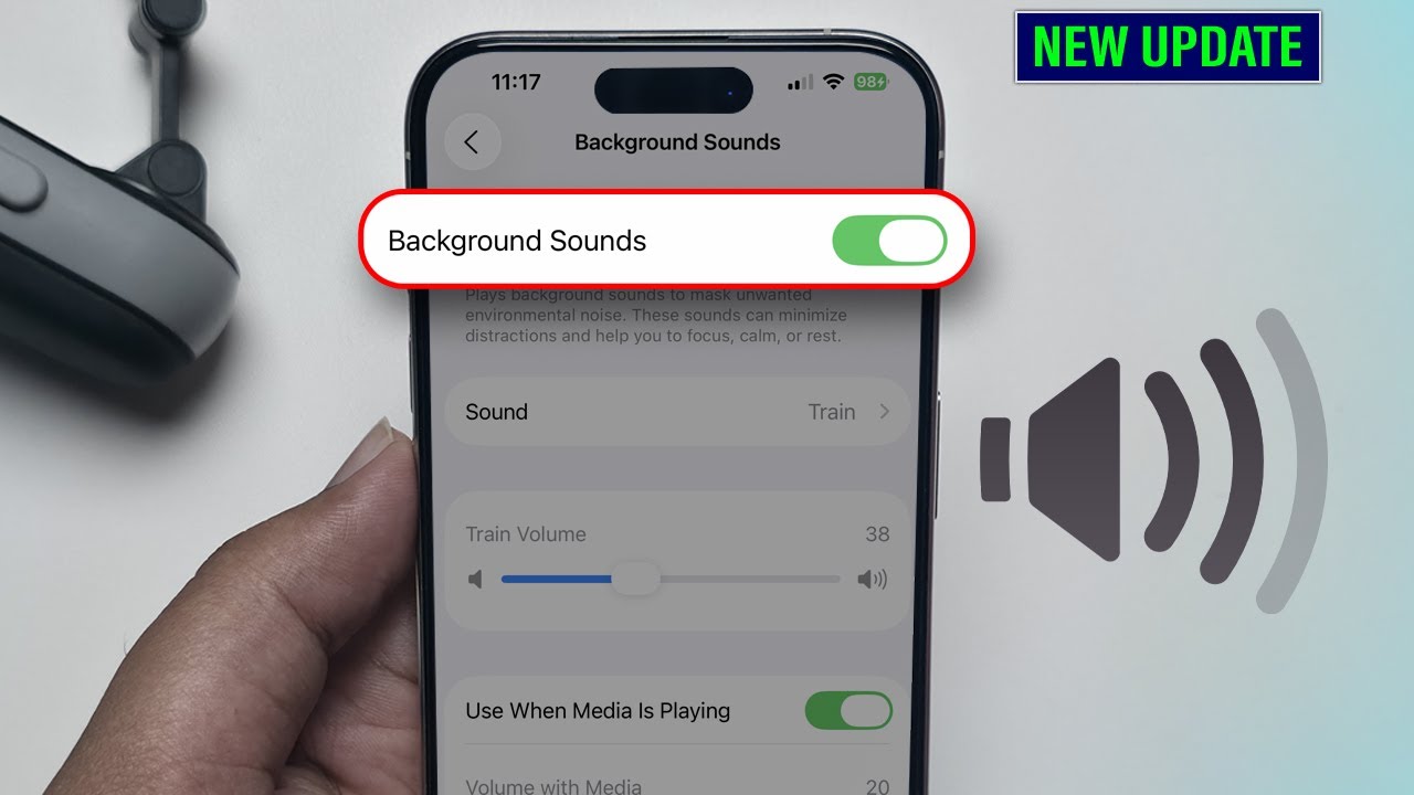 How to Use New Background Sounds on iPhone - YouTube