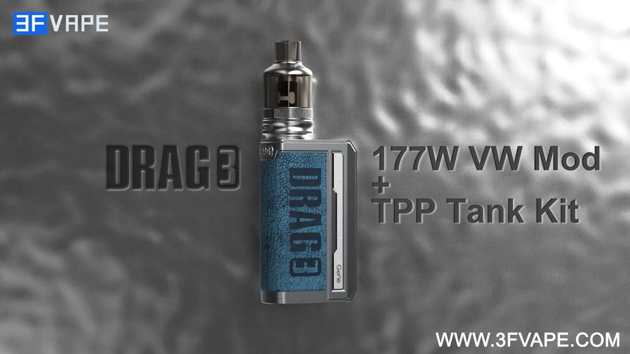 Voopoo Drag 3 177W VW Mod + TPP Tank Kit - YouTube