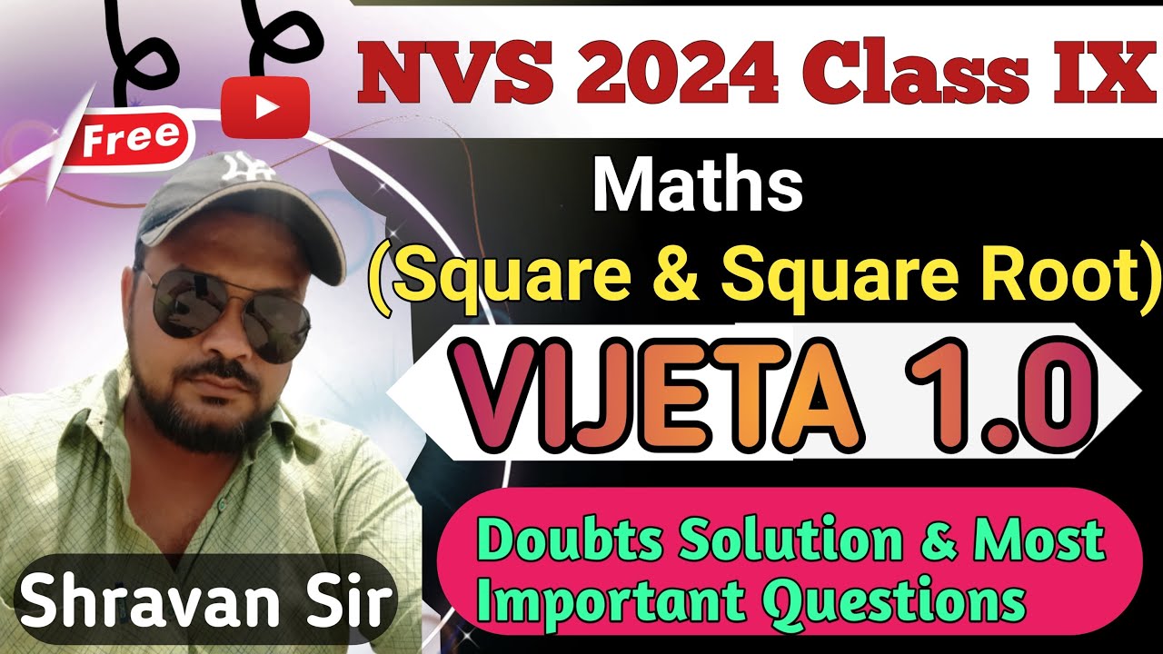 Doubt Solution & Most Important Questions of Square & Square Root for ...