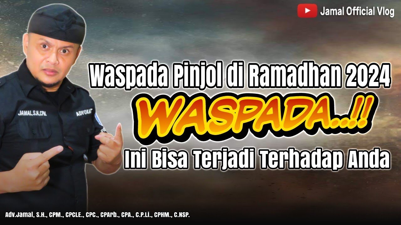 Waspada Pinjol Di Bulan Ramadhan 2024 - YouTube