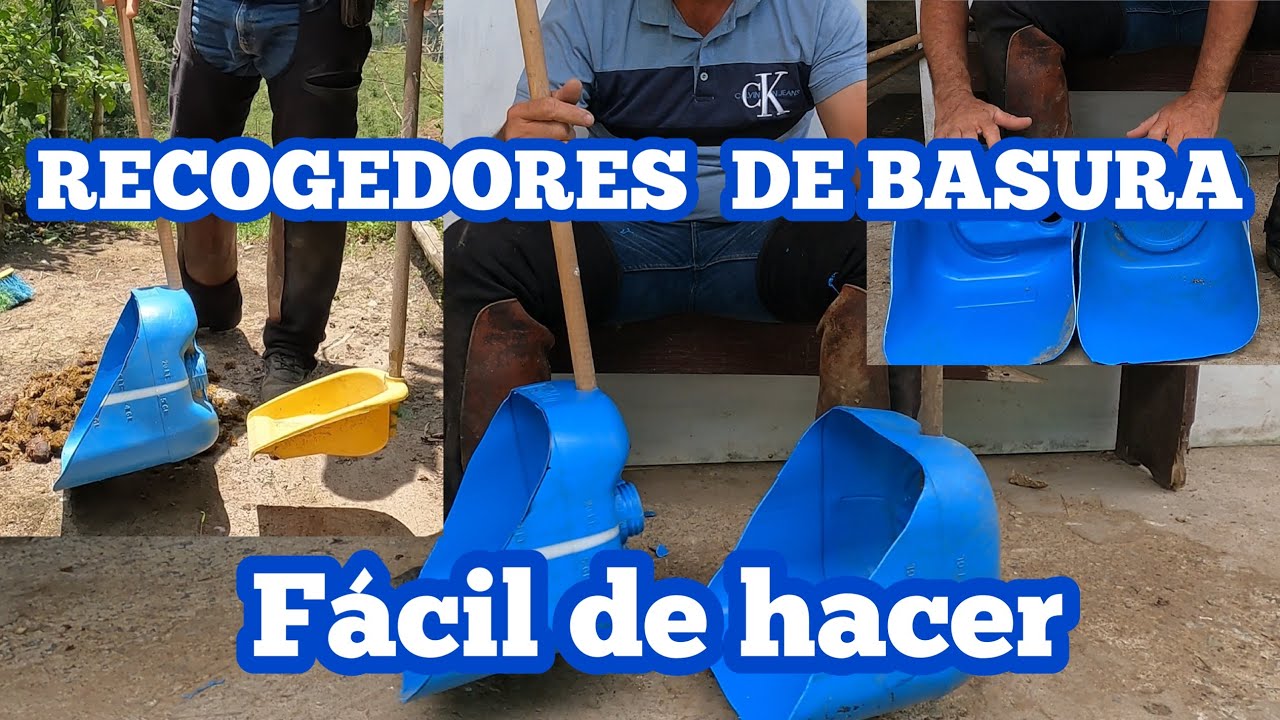 RECOGEDORES DE BASURA fáciles de hacer - YouTube