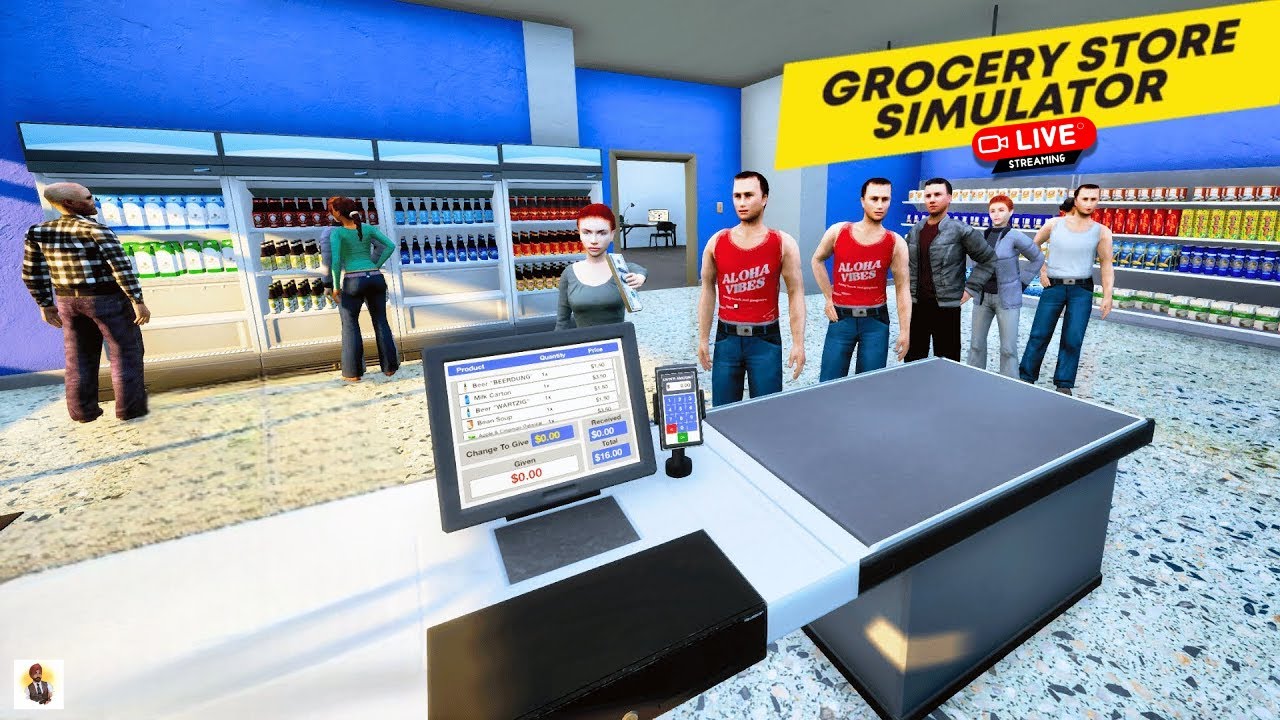 LIve 🛑 Grocery Store Simulator - First Look - New Co-Op Store Simulator ...