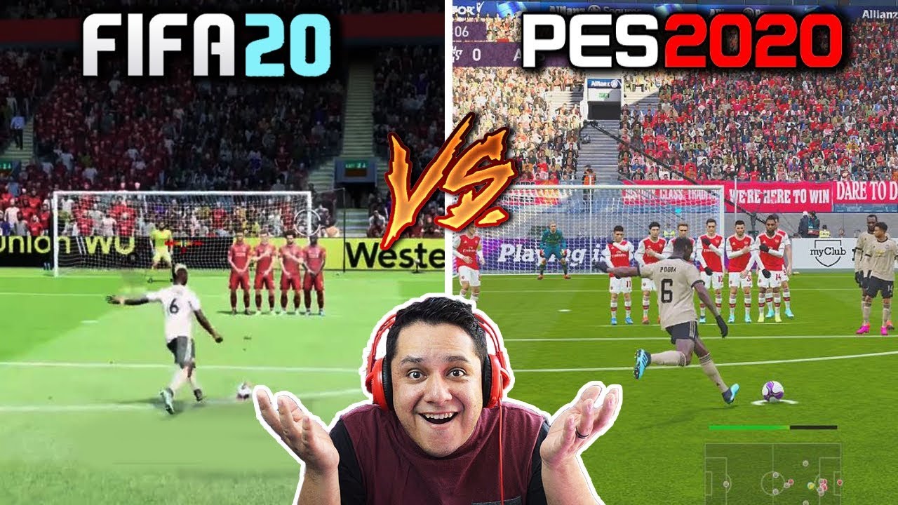 FIFA 20 vs PES 2020 COMPARAÇÃO!! QUEM VENCE?! (GAMEPLAY, GRÁFICOS ...